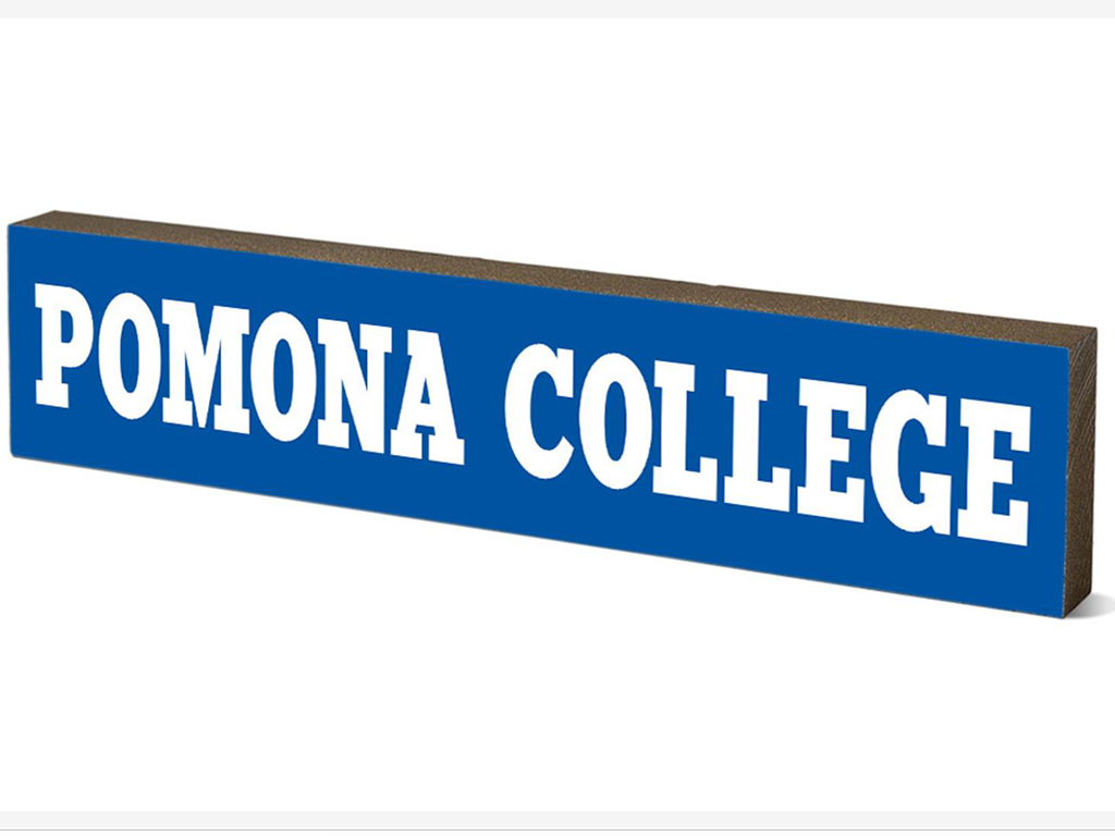 Pomona College Wooden Table Sign – ASPC Coop Store